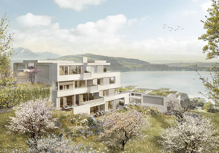 Exklusives Vermarktungsmandat «Floating Gardens» im Hasenbüel, Zug ...